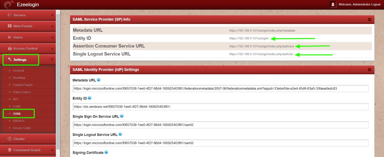 Integrate SAML Authentication in Ezeelogin GUI using Microsoft Azure SSO and Azure Active Directory